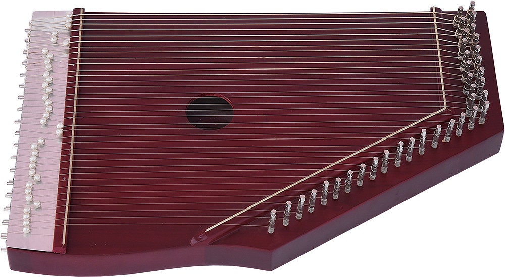 36-string Swarmandal - Mahogany Indian Harp With Case - Etsy