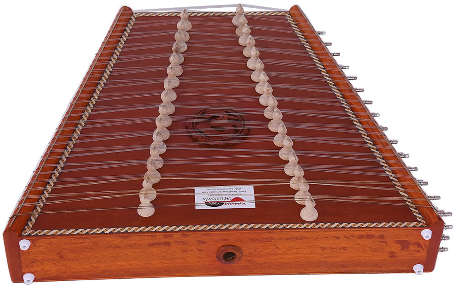 Om Santoor Santur Pt. Shiv Kumar Sharma Style by Kaayna Musicals, Teak ...