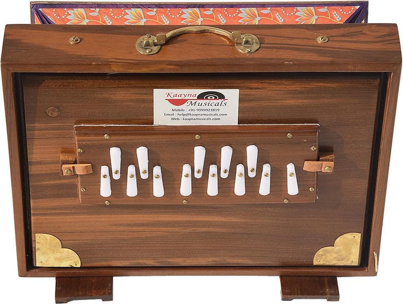 Teak Wood Shruti Box: 13-key, Lower Tone, With Gig Bag, 440hz / 432hz ...