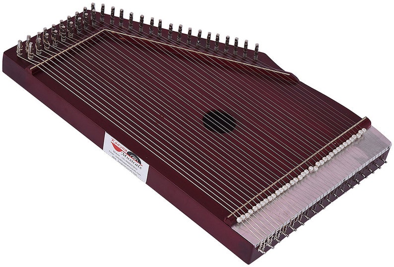 36-string Swarmandal - Mahogany Indian Harp With Case - Etsy
