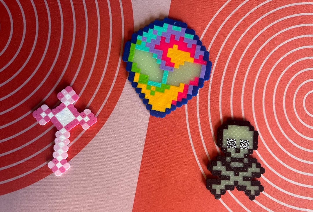 Perler Bead / Keychain Perler / Necklace Perler / Bracelet Perler ...