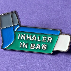Pin for Allergies inhaler in Bag epi Pen in Bag Asthma Allergic ...