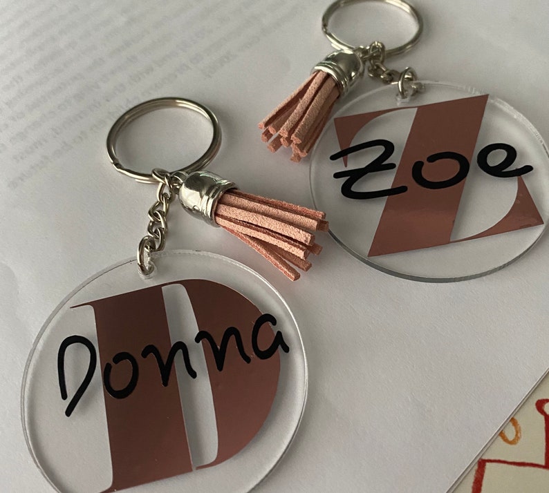 Personalised Keyring Personalised Name Keychain Acrylic Custom - Etsy UK