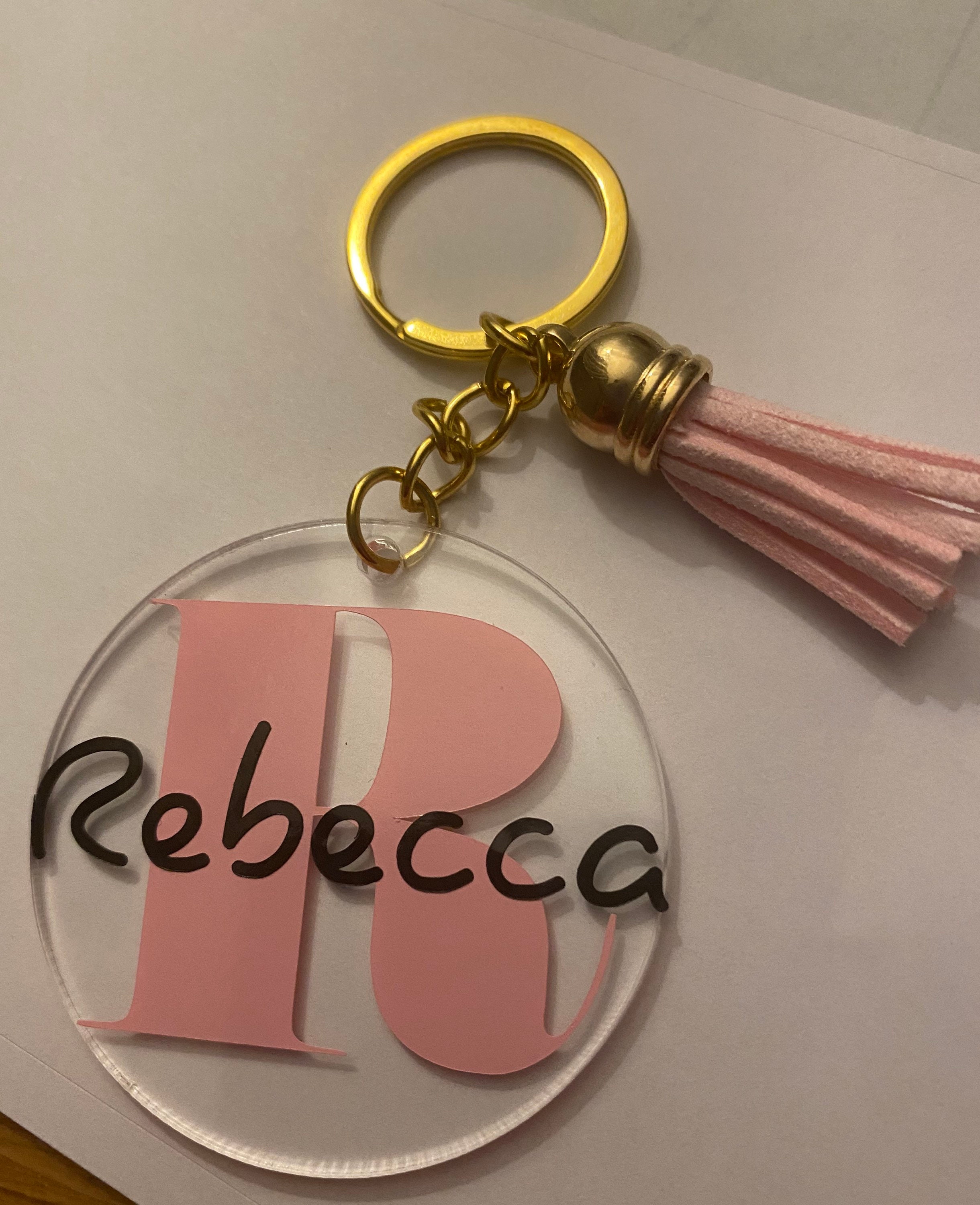 Personalised Keyring Personalised Name Keychain Acrylic Custom - Etsy UK