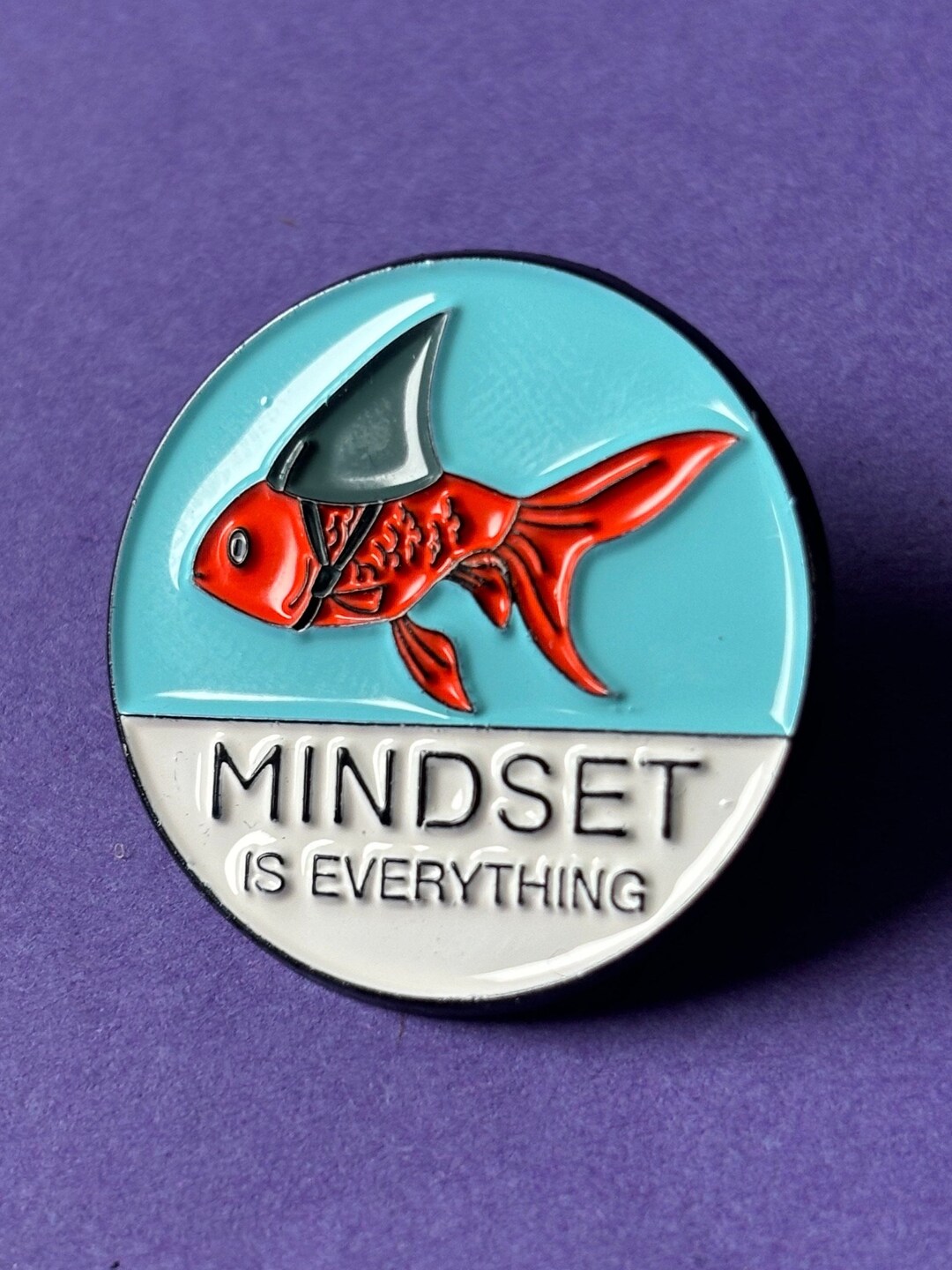 Positive Mindset mindset is Everything Lanyard Pin Trendy Cartoon Cute Oil Drop Lapel Brooch ...
