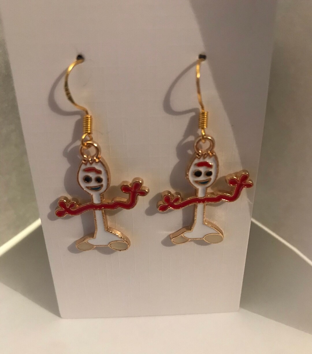 Spork Novelty Earrings Gold Earrings Gift Cute Fun - Etsy UK