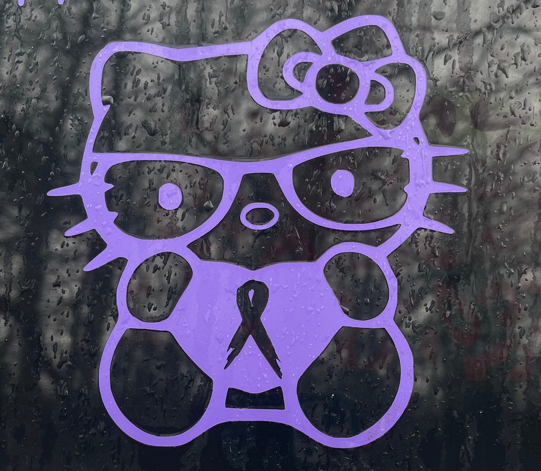 Hello Kitty Ribbon Decal - Etsy