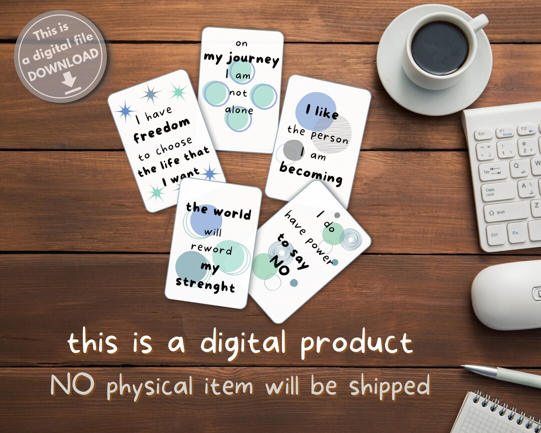 Sobriety Affirmation Cards, Addiction Recovery Affirmations Cards ...