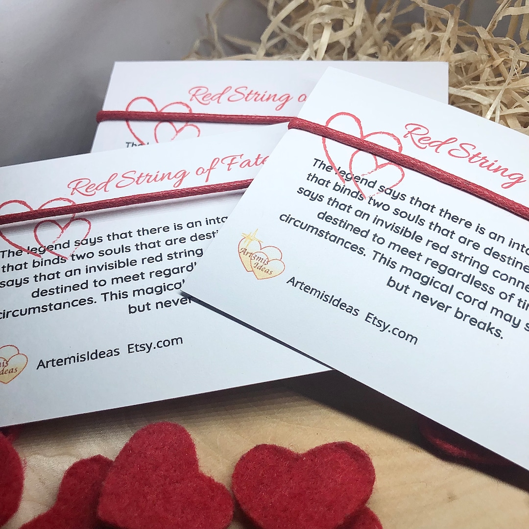 Red String of Fate, Red Thread of Fate, Red Cotton Bracelet, Love ...