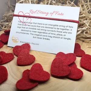 Red String of Fate, Red Thread of Fate, Red Cotton Bracelet, Love ...