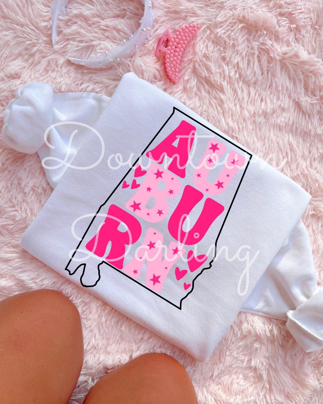 Auburn Alabama State Preppy Pink PNG - Etsy