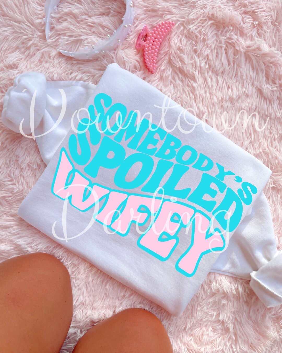 Somebody's Spoiled Wifey Preppy Wavy Schriftart PNG - Etsy.de