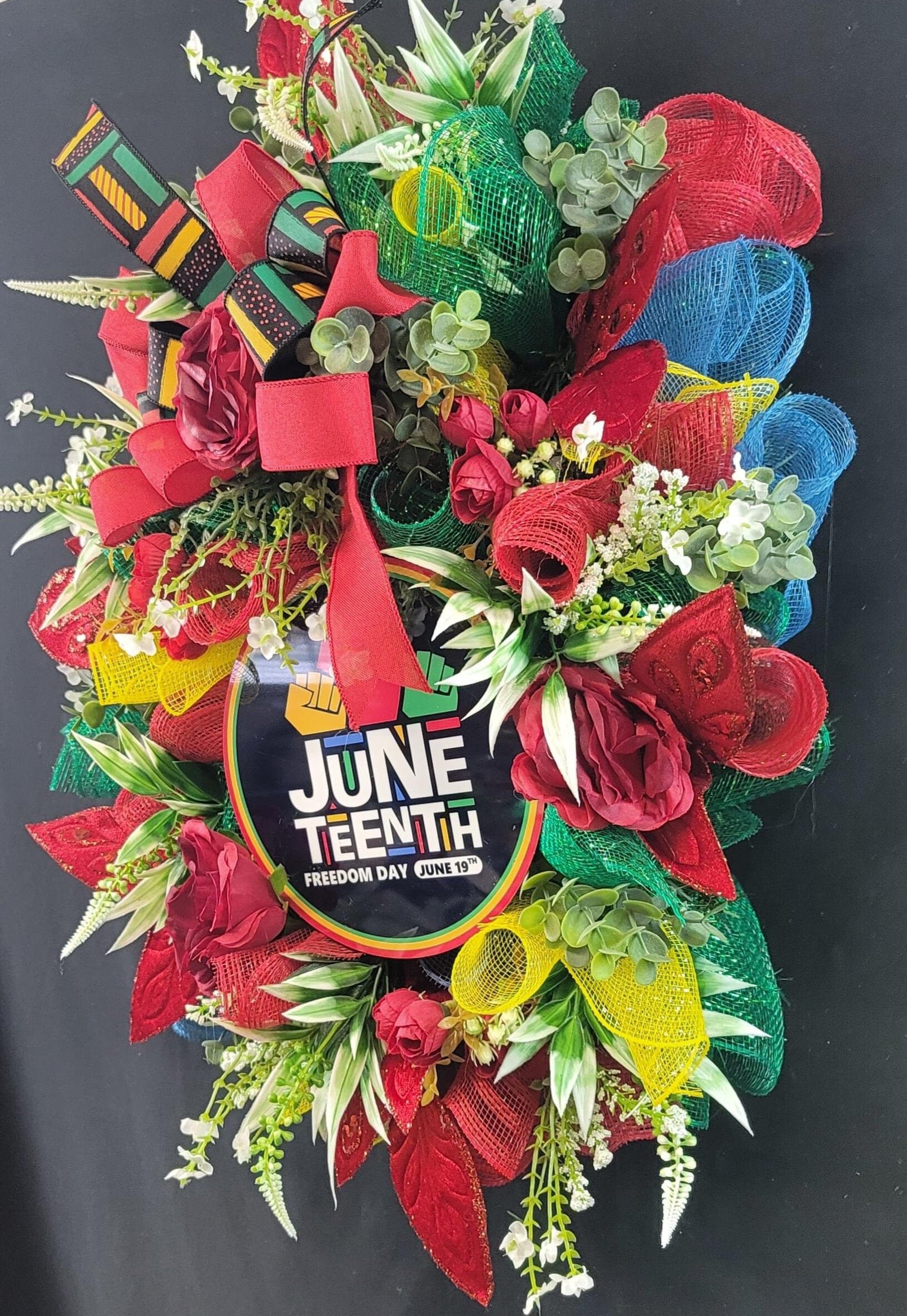 Juneteenth Wreath, Black History Wreath, Emancipation Day Wreath ...