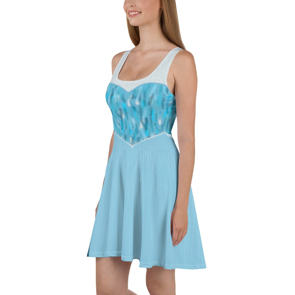 Snow Queen Ice Dress Cosplay Skater Dress / Running Costume - Etsy