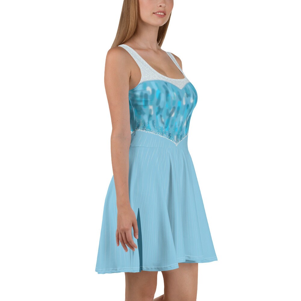 Snow Queen Ice Dress Cosplay Skater Dress / Running Costume - Etsy