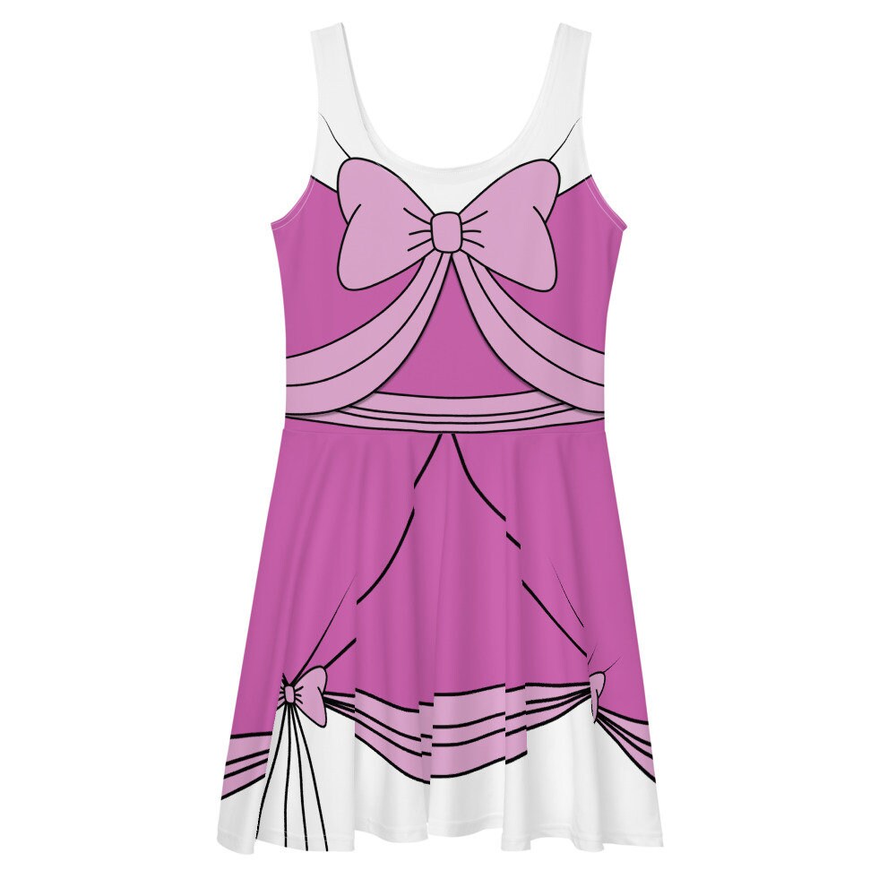 Cinderella Pink Dress Cosplay Skater Dress / Running Costume - Etsy