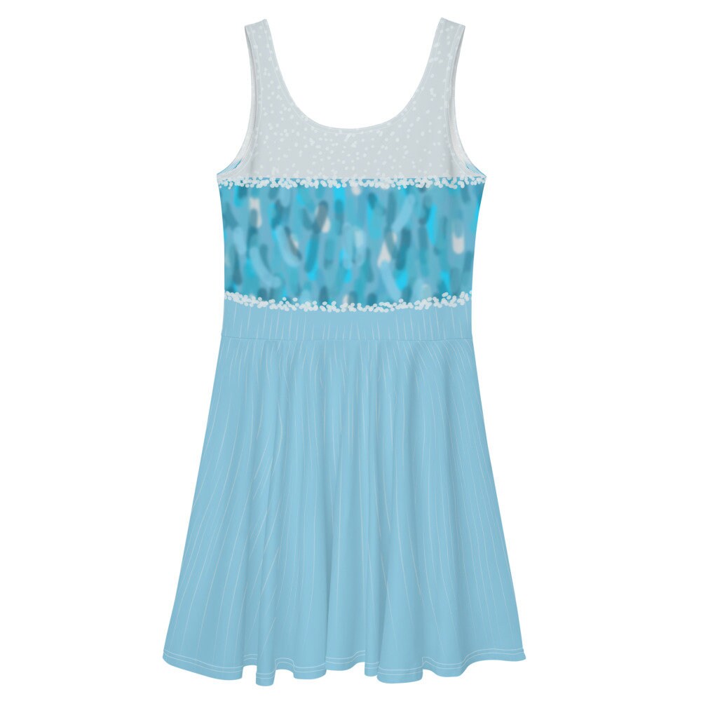 Snow Queen Ice Dress Cosplay Skater Dress / Running Costume - Etsy