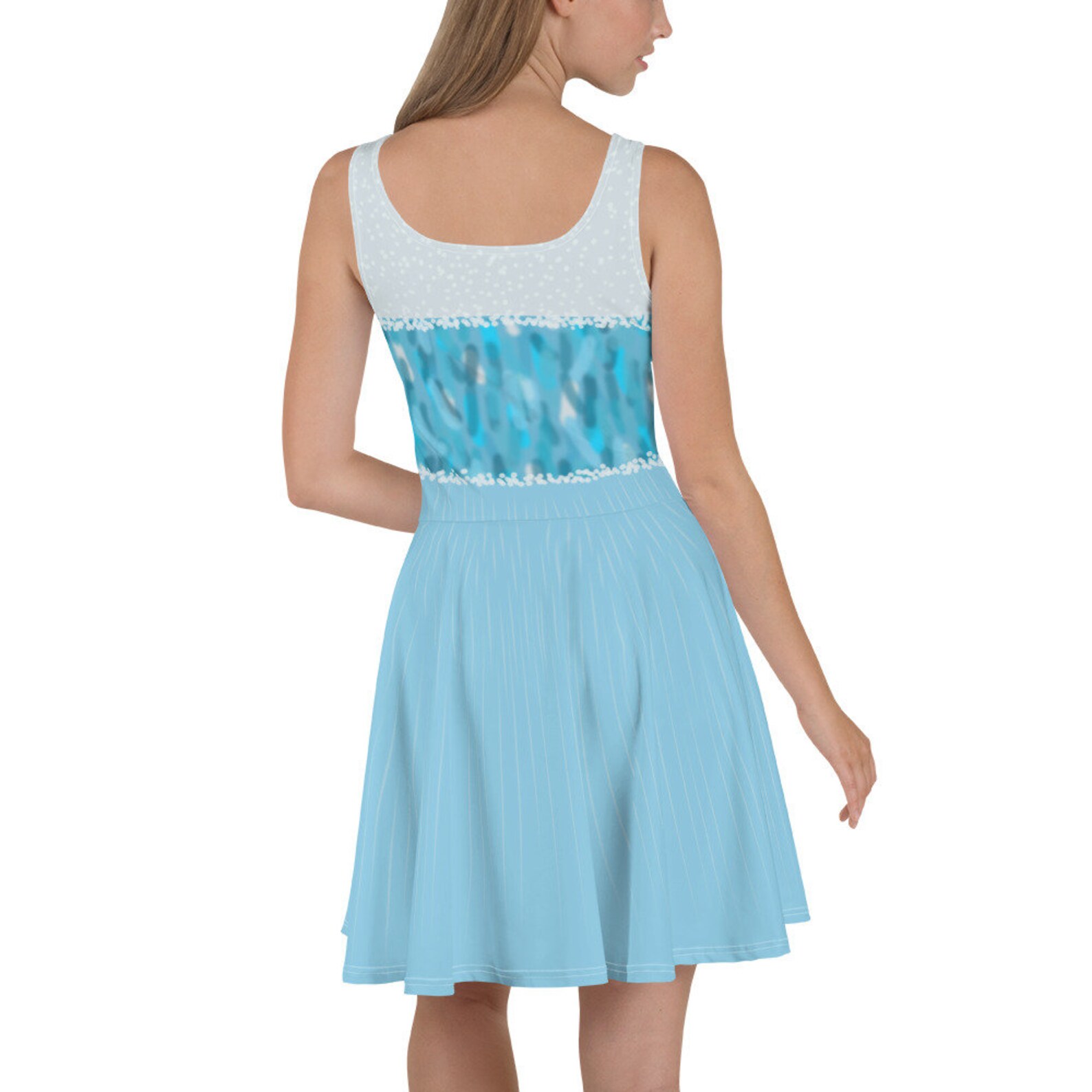 Snow Queen Ice Dress Cosplay Skater Dress / Running Costume - Etsy