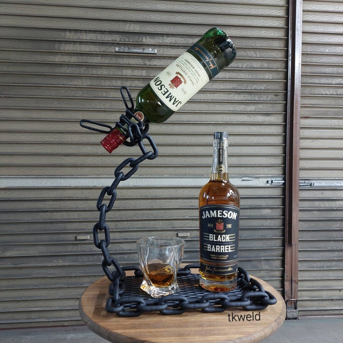 Whiskey Bottle Holder - Etsy