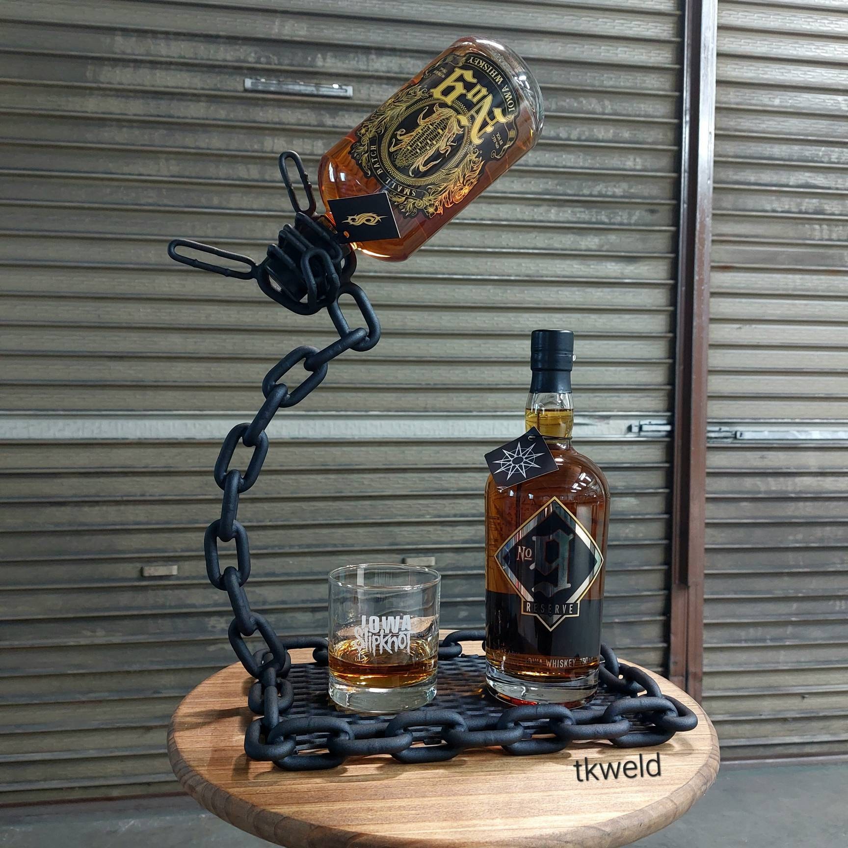 Whiskey Bottle Holder - Etsy
