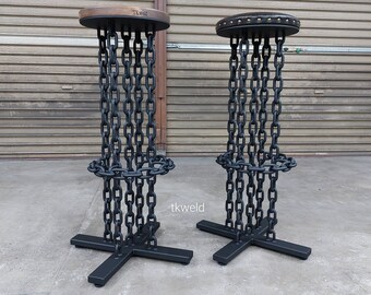 Industrial Bar Stool - Etsy