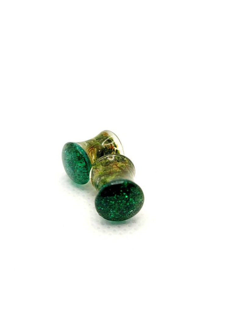 Green Ear Plugs and Tunnels Ear Gauges and Plugs Glow in - Etsy