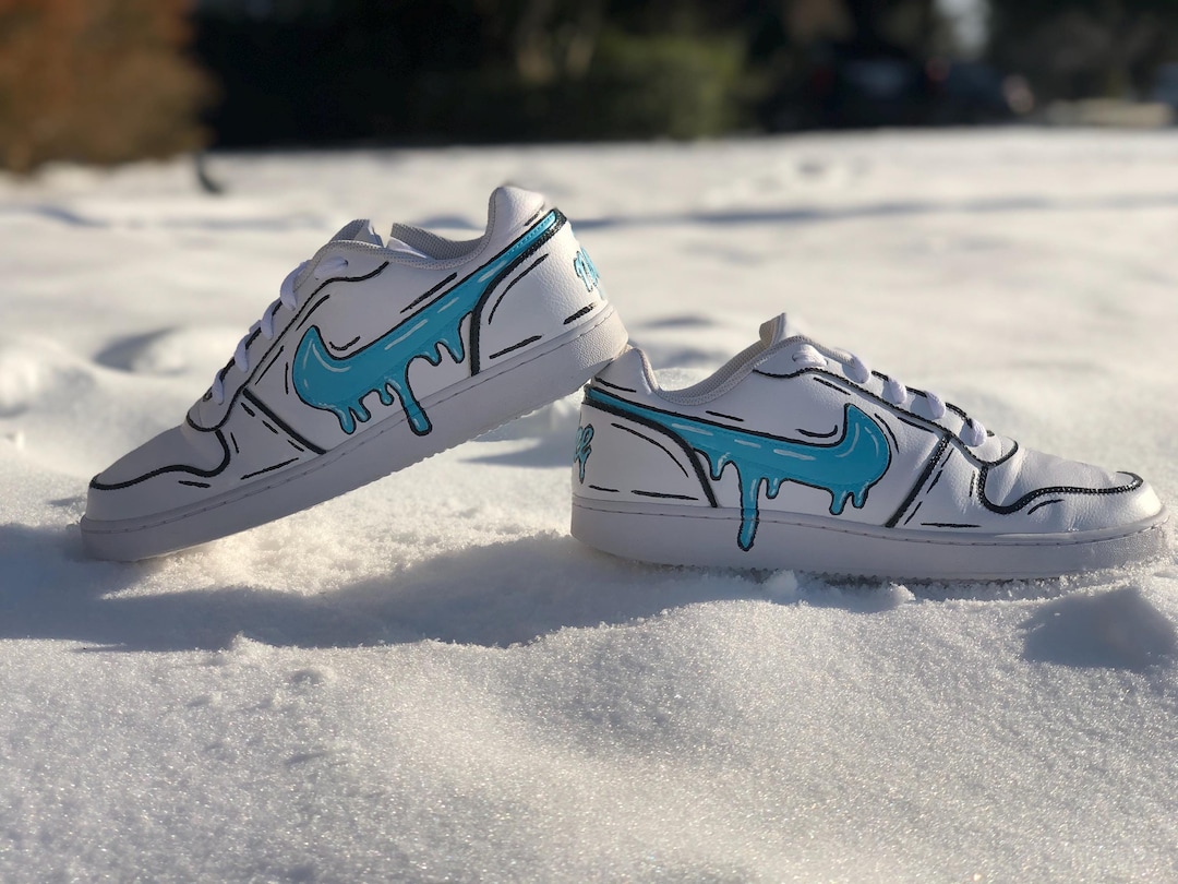 Custom Hand-painted Nike Sneakers - Etsy