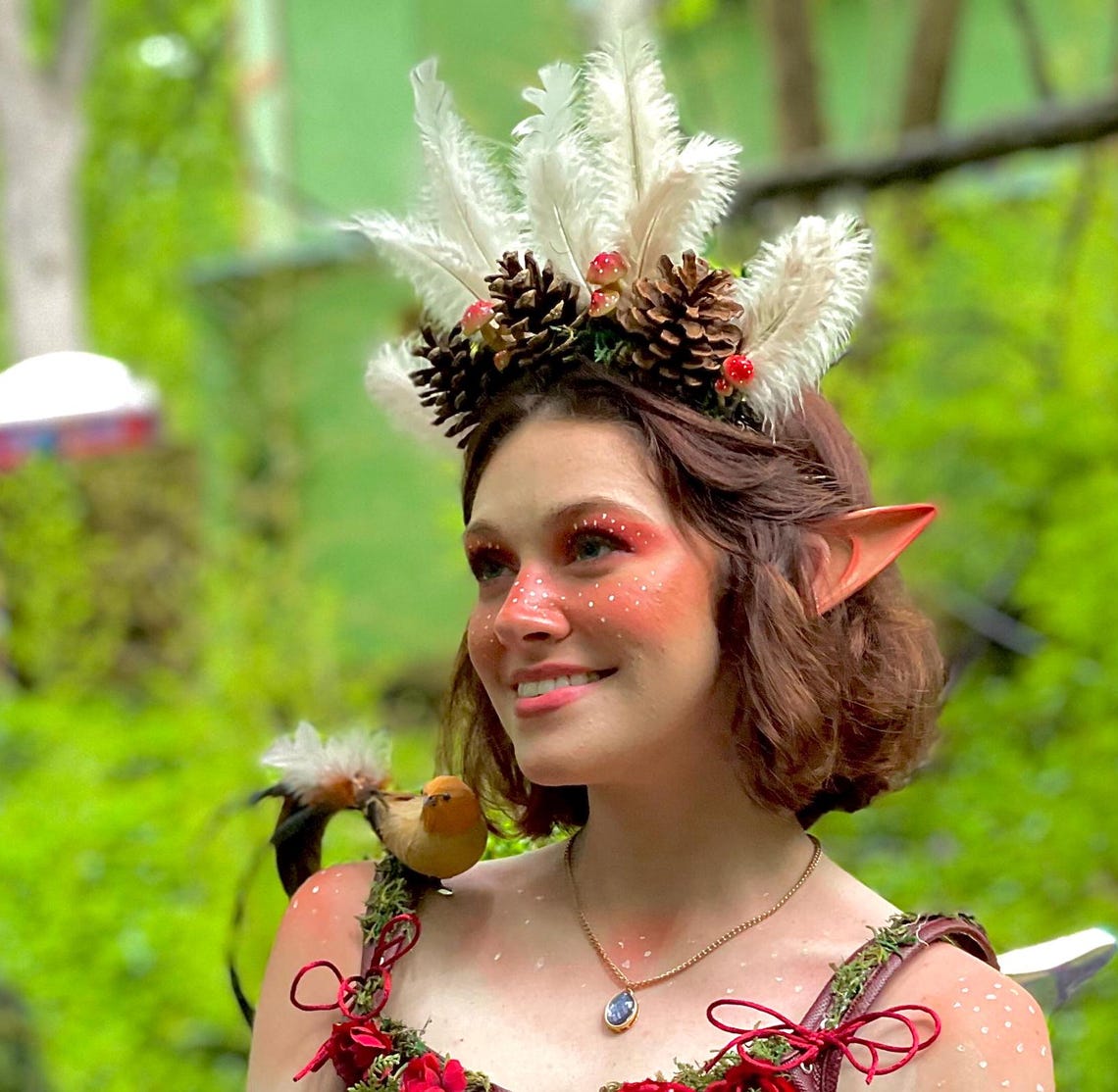 Enchanted Forest Crown – Custom Nature-inspired Headpiece - Etsy