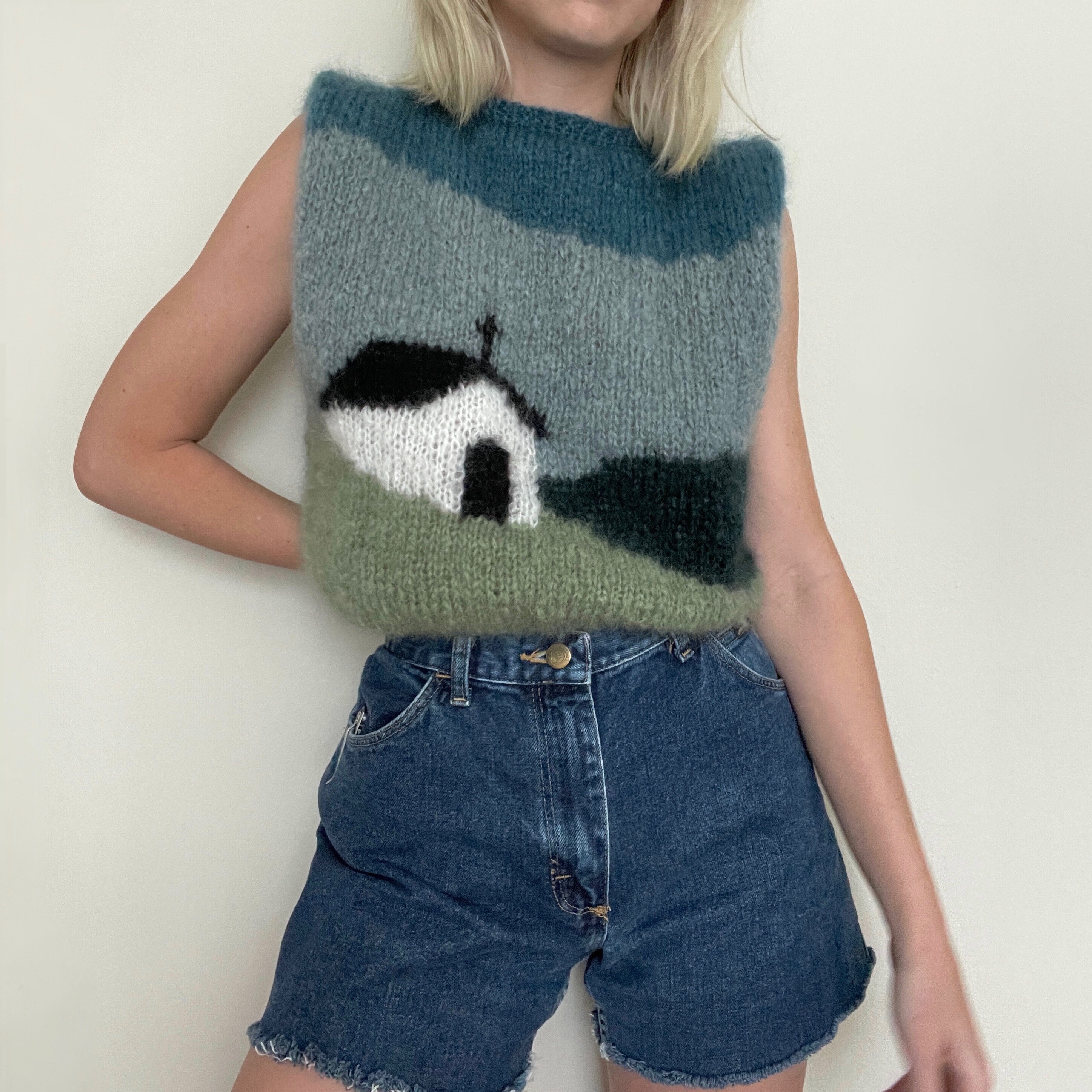 Knitting Pattern | 'honey Church Vest' | Intermediate Intarsia Knitting ...