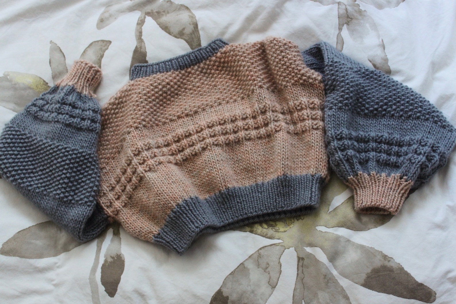 Knitting Pattern hazy Skies Sweater Digital Download Beginner Friendly ...