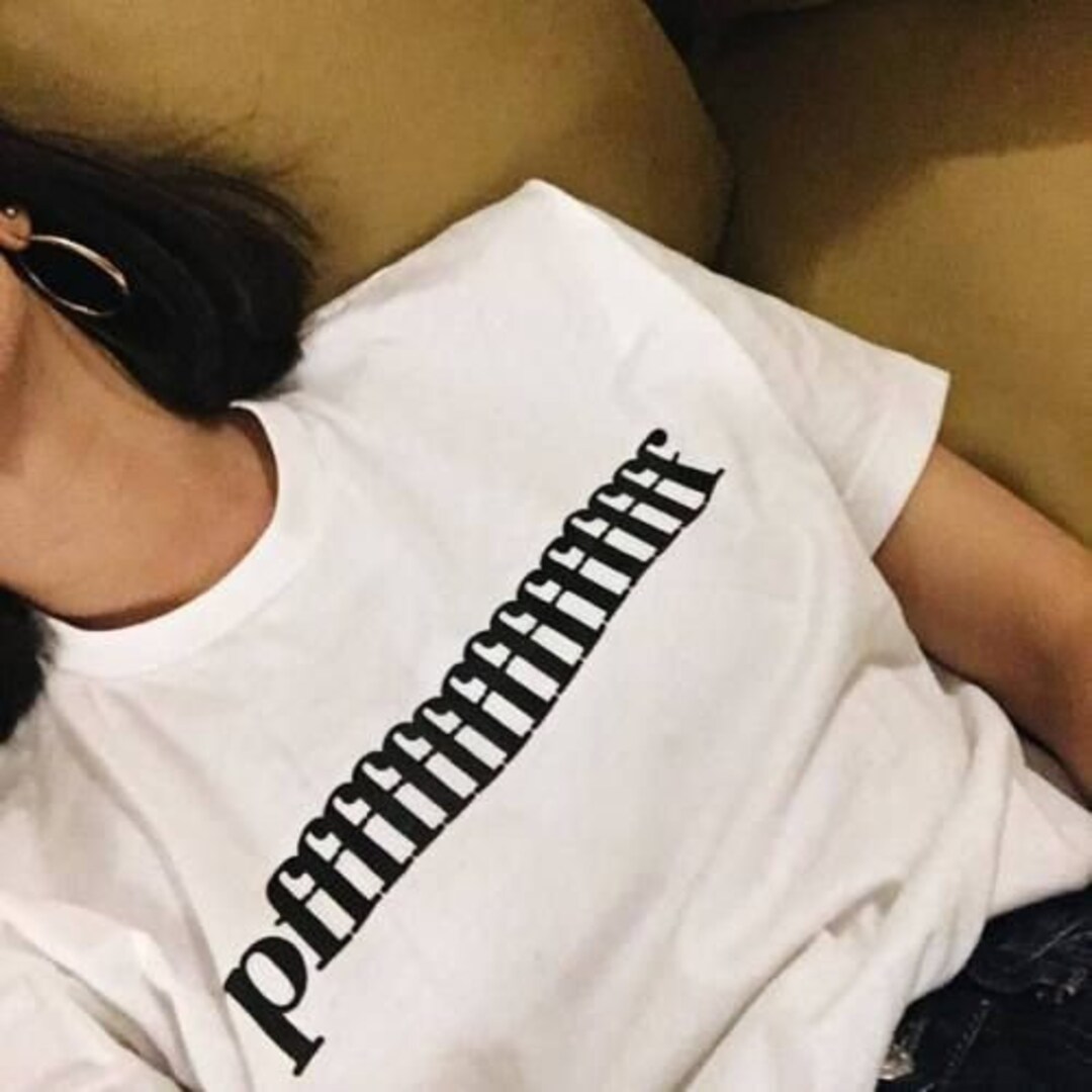 Pfffffff Tee Texting T-shirt, Funny Text Shirt, Aesthetic Typo Shirt ...