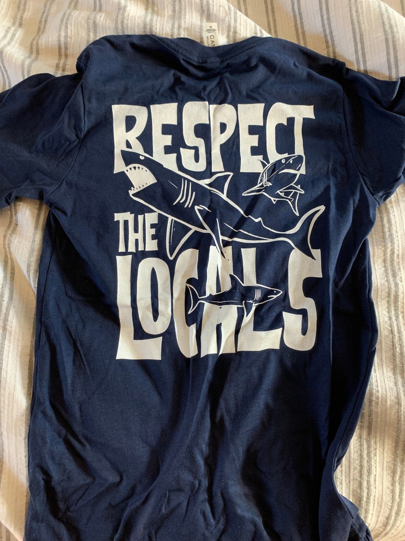 Respect the Locals Shark Hoodie Beach Wear Sweatshirt - Etsy