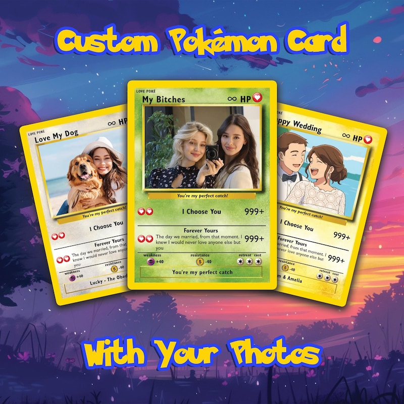 Custom.pokemon Cards - Etsy