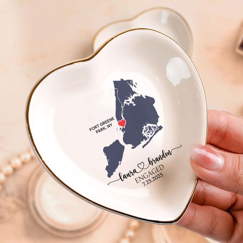 Location Map Jewelry Dish - Etsy