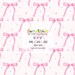 Pink Coquette Bow Seamless Pattern: Retro Digital Paper (PNG, PDF, JPG ...