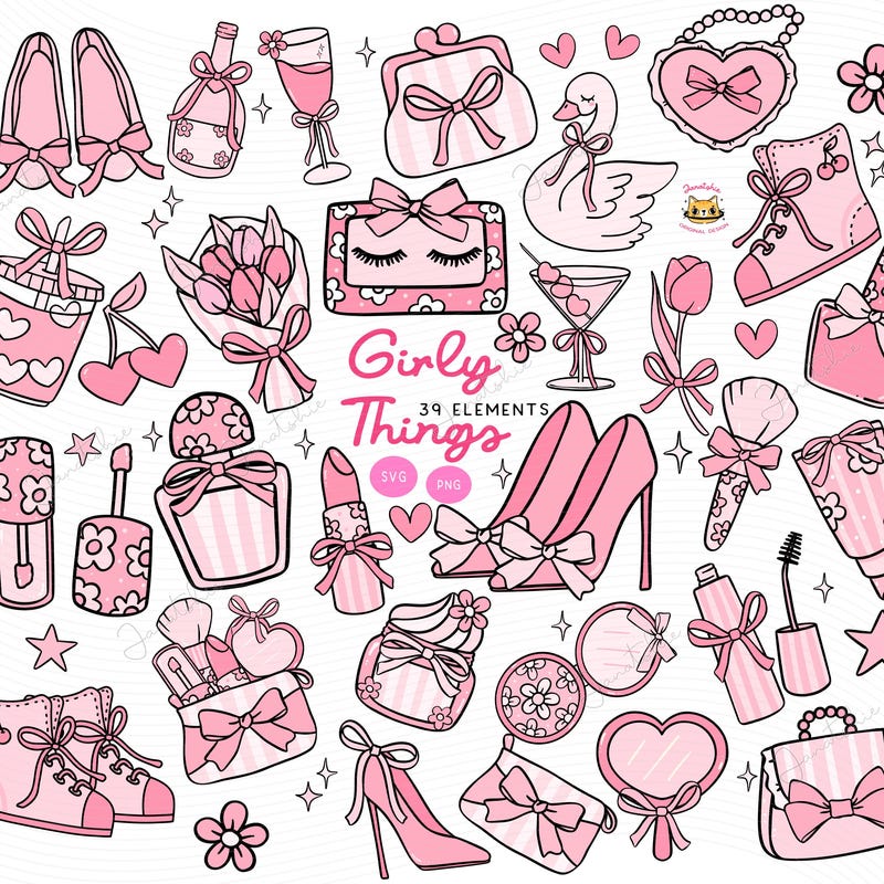 Preppy Clipart - Etsy