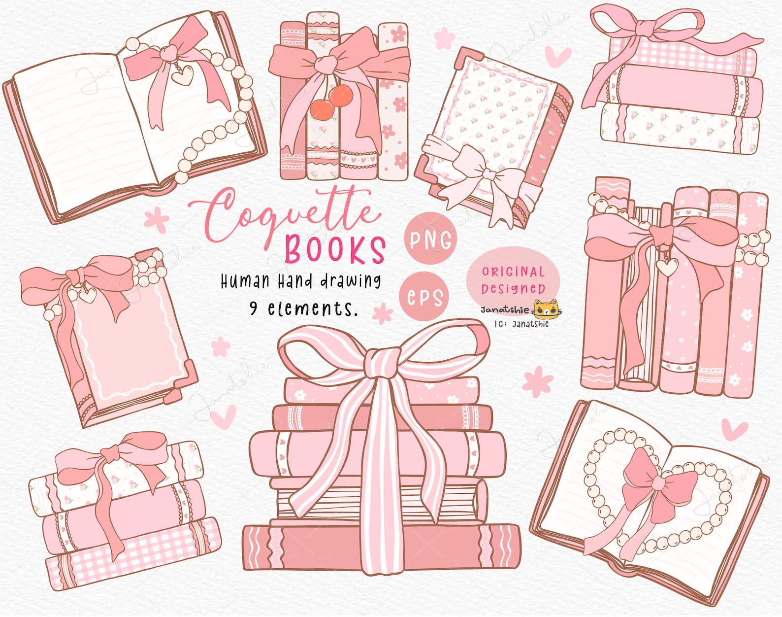 Coquette Books Png, Girly Bookish Coquette, Booklover Pink Clipart ...