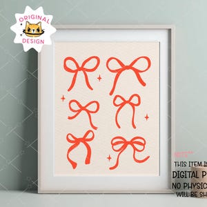 Retro Bow, Wavy Frames & Borders, Whimsical Hand Drawn Doodle Valentine ...