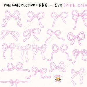 Retro Wavy Bows Outline, Frames & Border Clipart Whimsical Squiggle ...