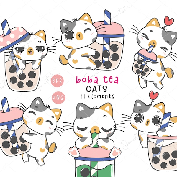 Boba Tea Sticker - Etsy