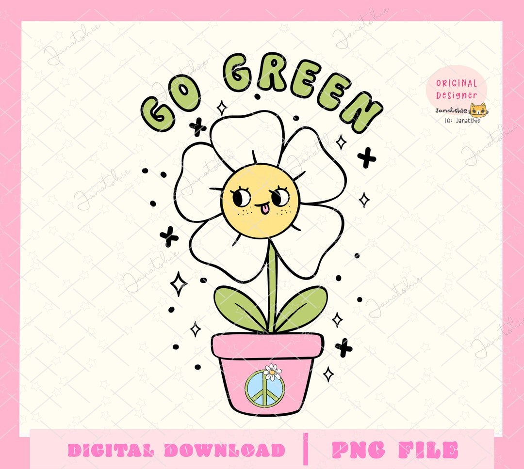 Retro Flower Power Png Retro Groovy Earth Day Positive Vibe Png Pastel ...