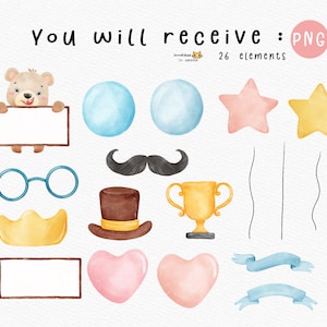 Fathers Day Bear Clipart Daddy Bear and Baby Watercolor PNG, Papa Bear ...