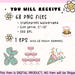 Retro New Year Clipart Bundle: Groovy Pastel Party Graphics (PNG, EPS ...