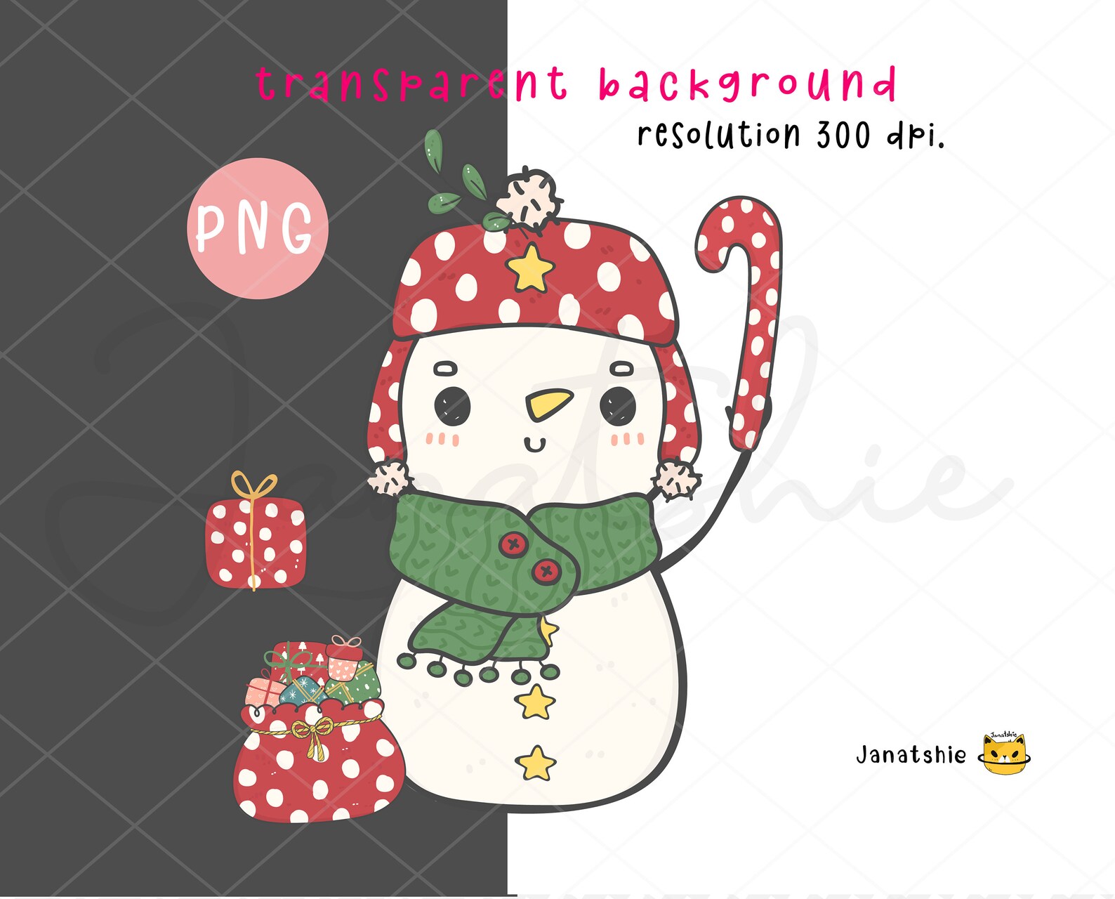 Christmas Snowman Png Cute Snowman Clipart Set (Download Now) - Etsy