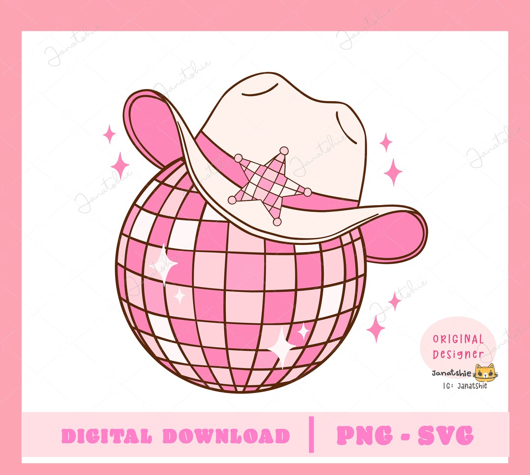 Disco Cowgirl PNG, Disco Bachelorette PNG, Sublimation Design, Disco ...