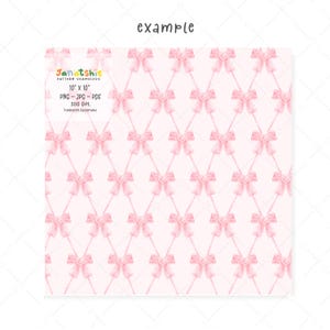 Coquette Pattern Seamless Cute Preppy Pink Ribbon Bow Watercolor ...