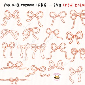 Retro Squiggle Bows Clipart: Wavy Frames & Borders, Valentine's Day ...
