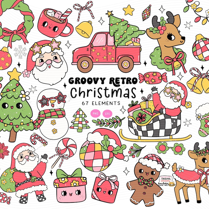 Retro Christmas - Etsy