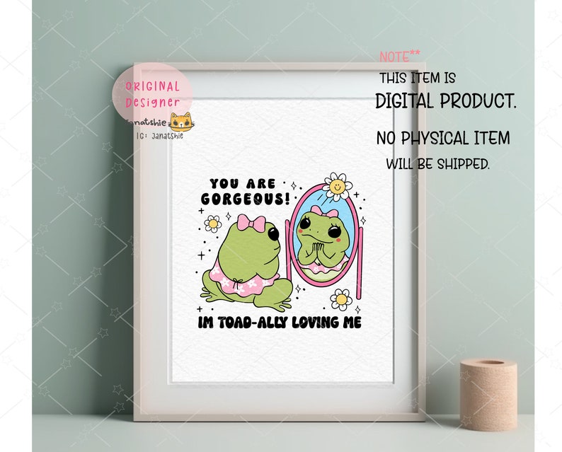 Retro Self Love Frog Png Coquette Frog Mental Health Frog Emotional ...