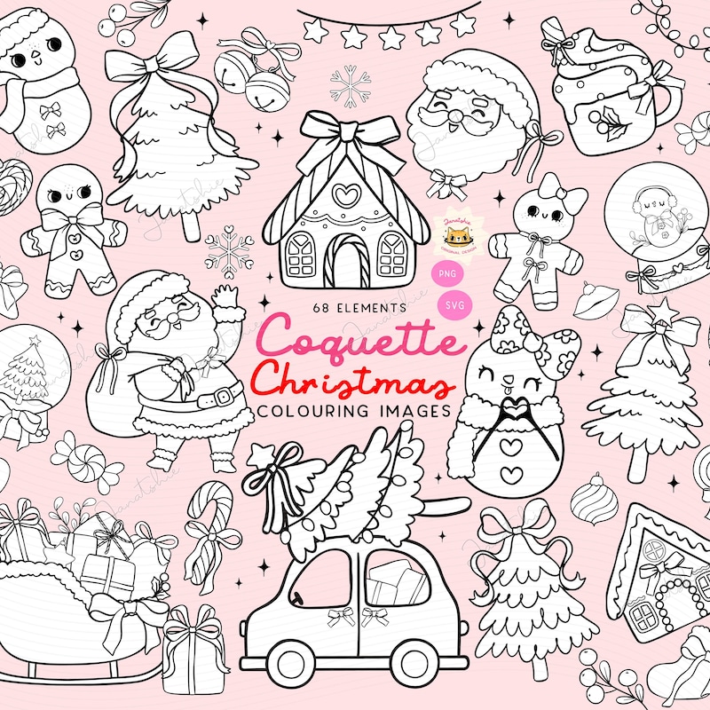 Coquette Coloring - Etsy